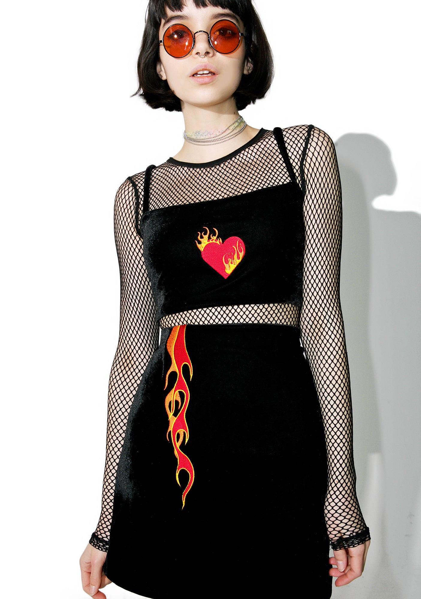 Burning Heart Top – Dolls Kill
