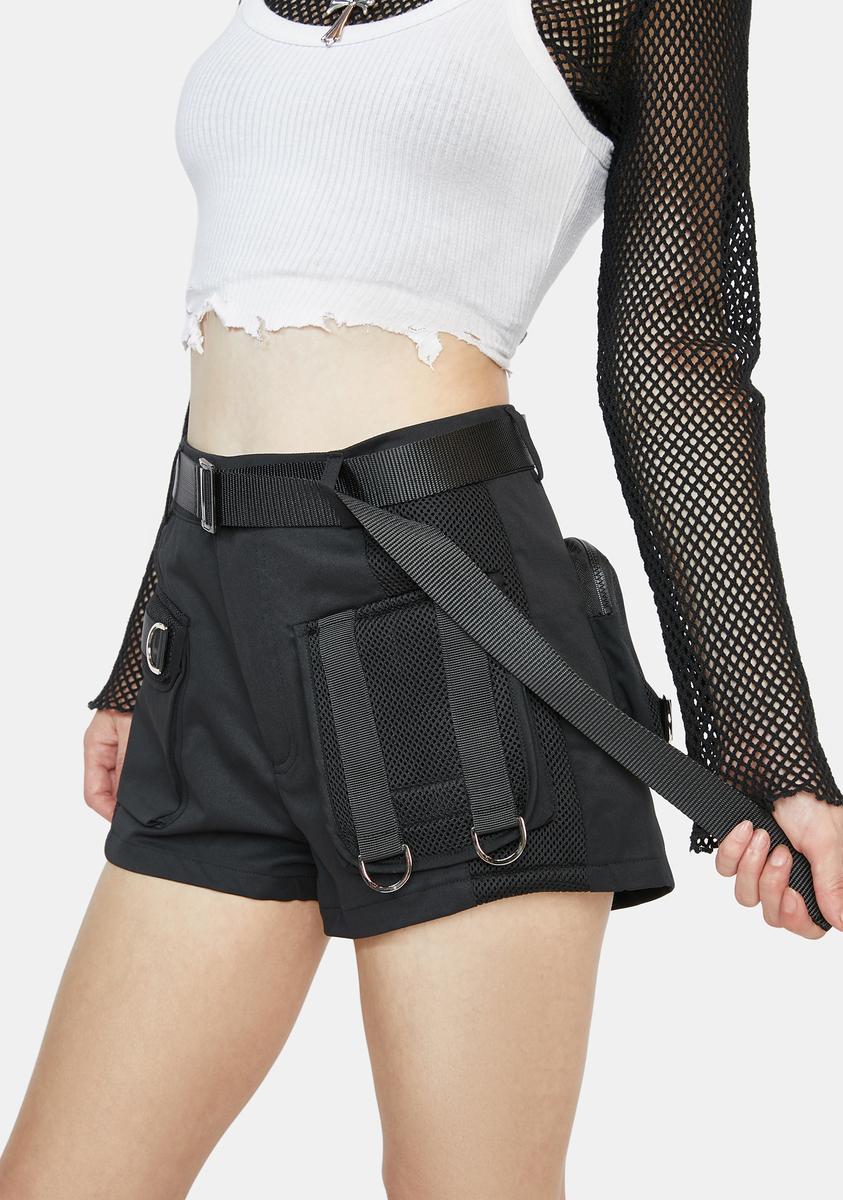Punk Rave High Waist Shorts - Black – Dolls Kill