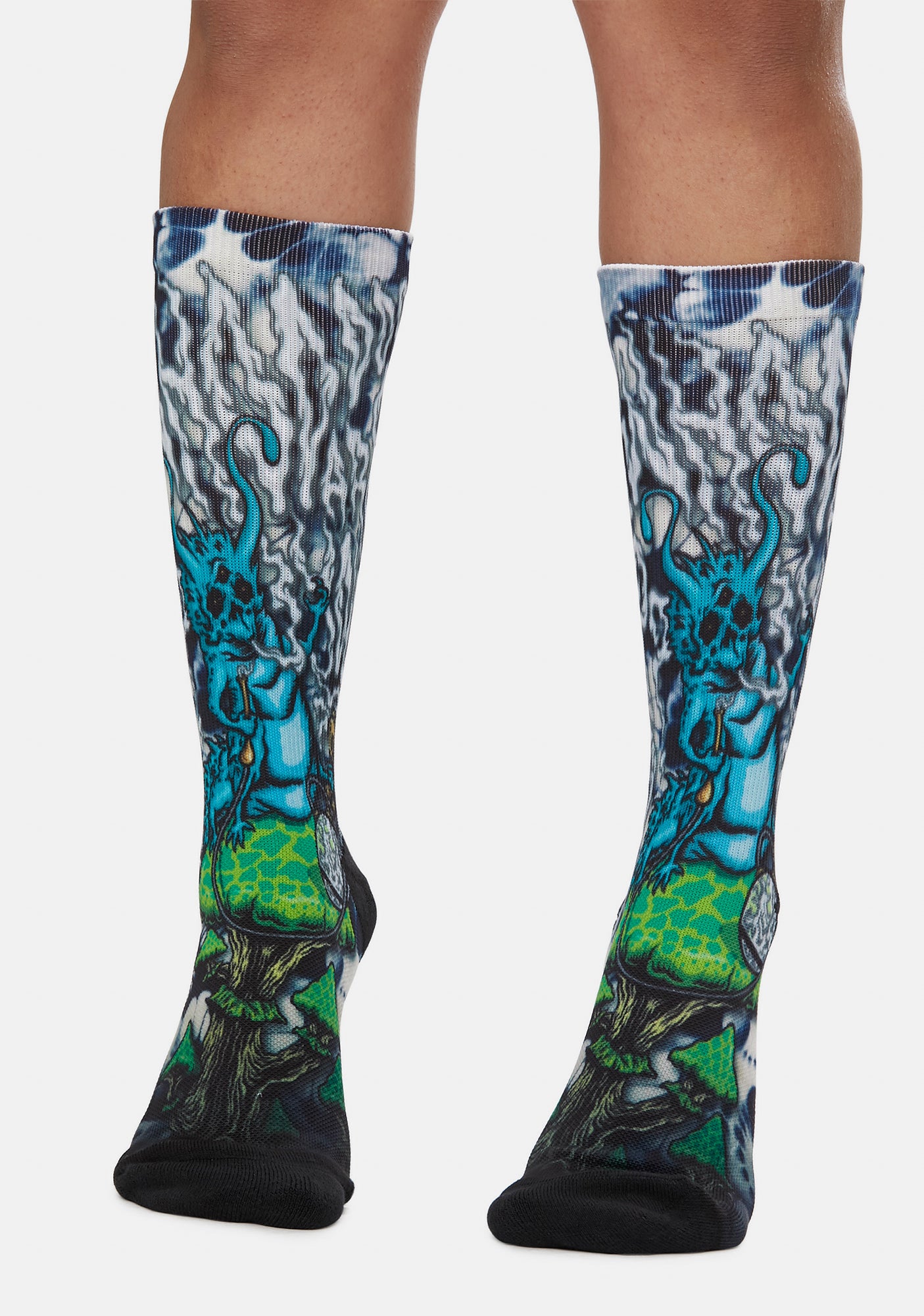 Caterpillar Printed Crew Socks – Dolls Kill