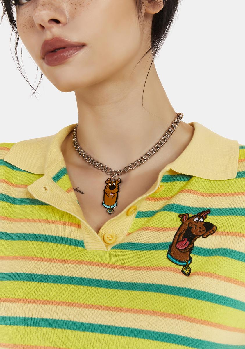 Dolls Kill X Hanna Barbera Scooby Doo Chain Necklace - Silver