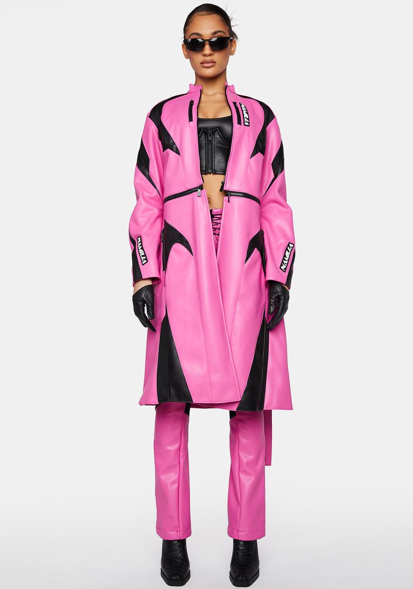Namilia Pink Transformer Moto Coat – Dolls Kill