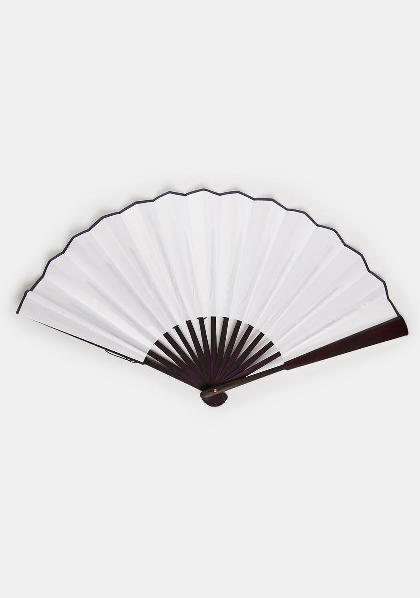 Light-Up Folding Fan - White – Dolls Kill