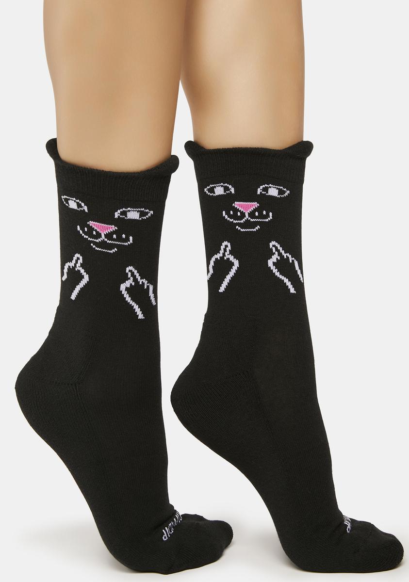 RIPNDIP Jermal Face Ankle Socks - Black – Dolls Kill