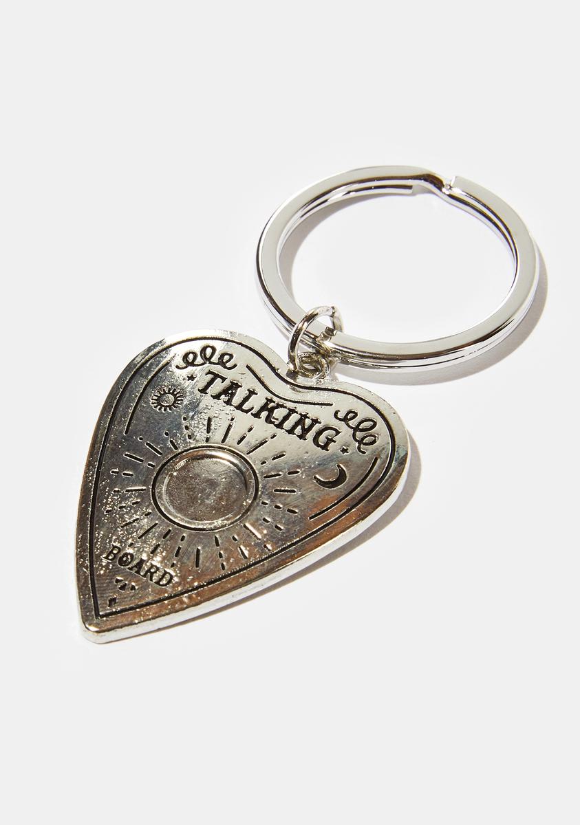 Talking Board Planchette Key Ring - Silver – Dolls Kill