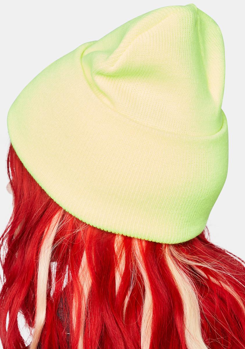 Dickies Cuffed Beanie - Yellow – Dolls Kill