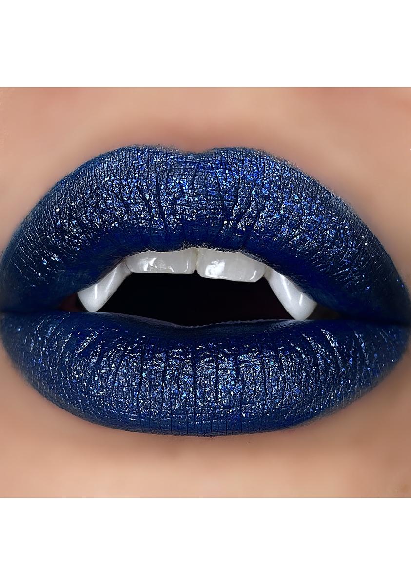 Curst Kosmetics Blue Metallic Liquid Lipstick – Dolls Kill