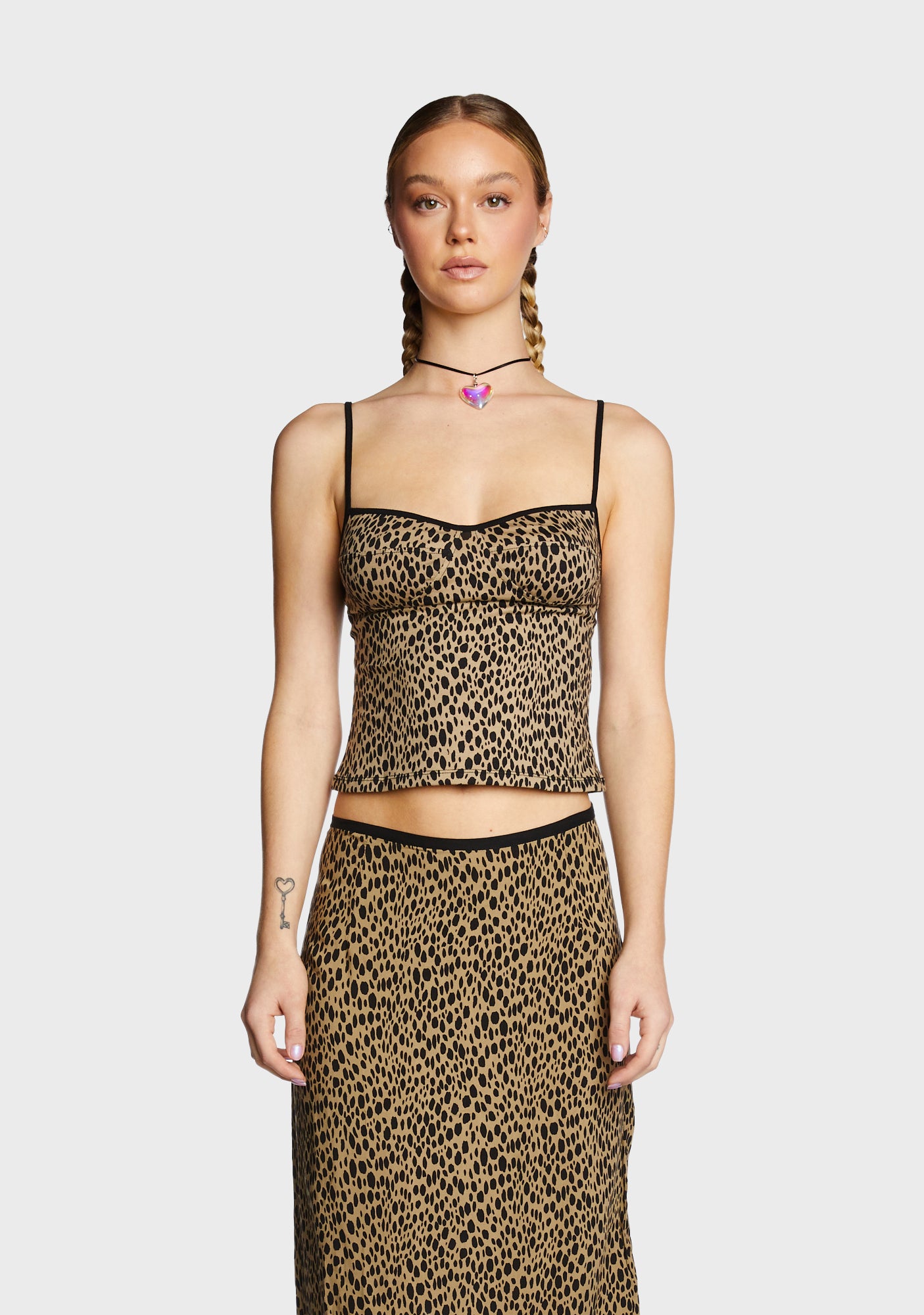 Motel Crop Cami Tank Top - Mini Cheetah – Dolls Kill