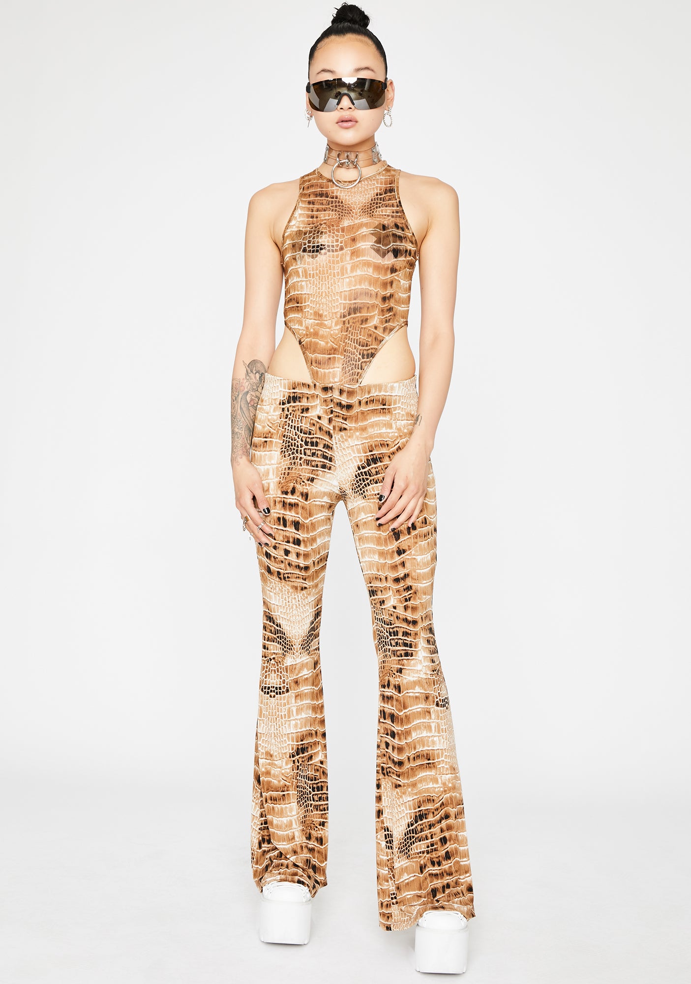 Harsh Marsh Flared Set – Dolls Kill