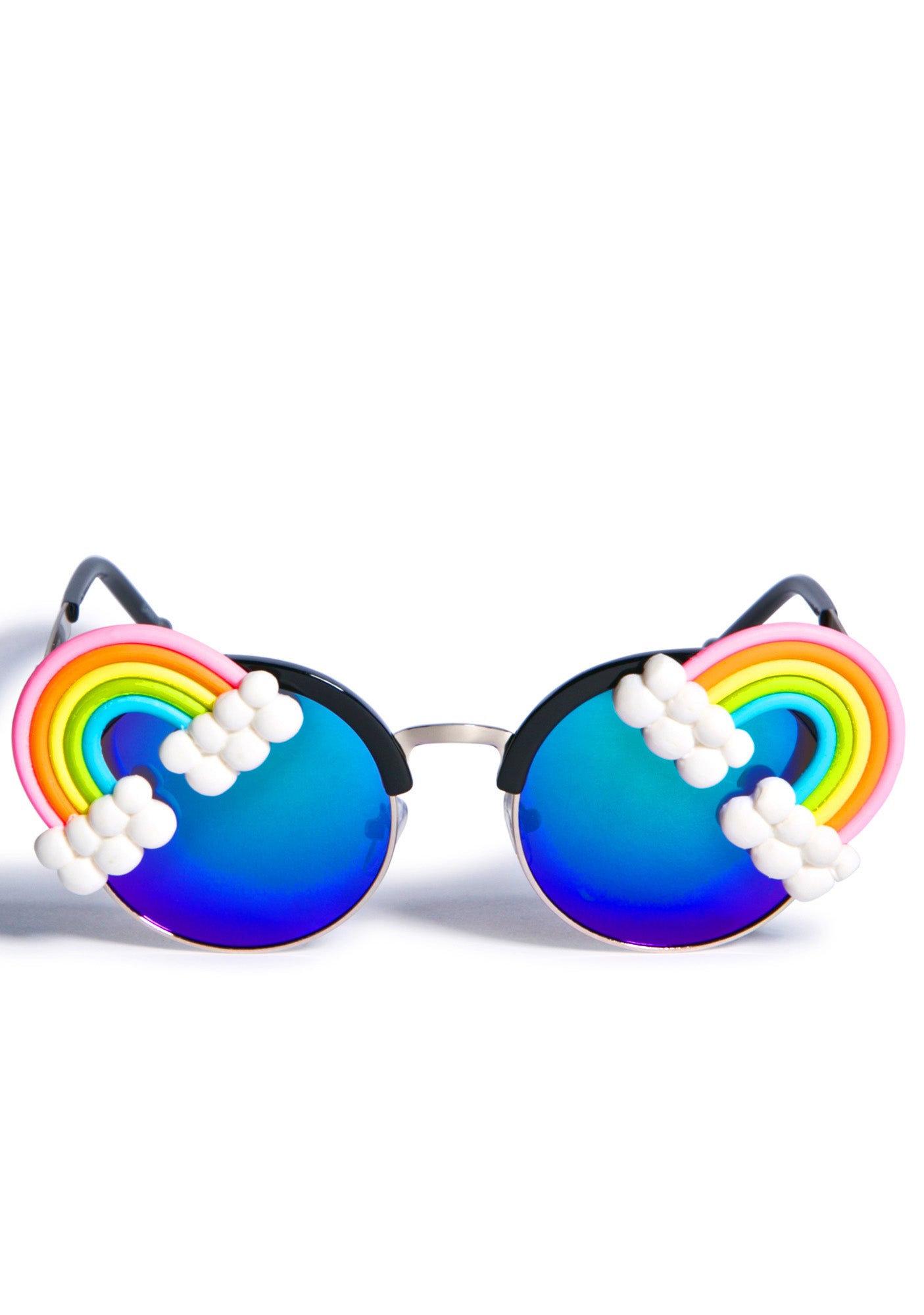 Fantasia Neon Rainbow Acid Sunglasses – Dolls Kill