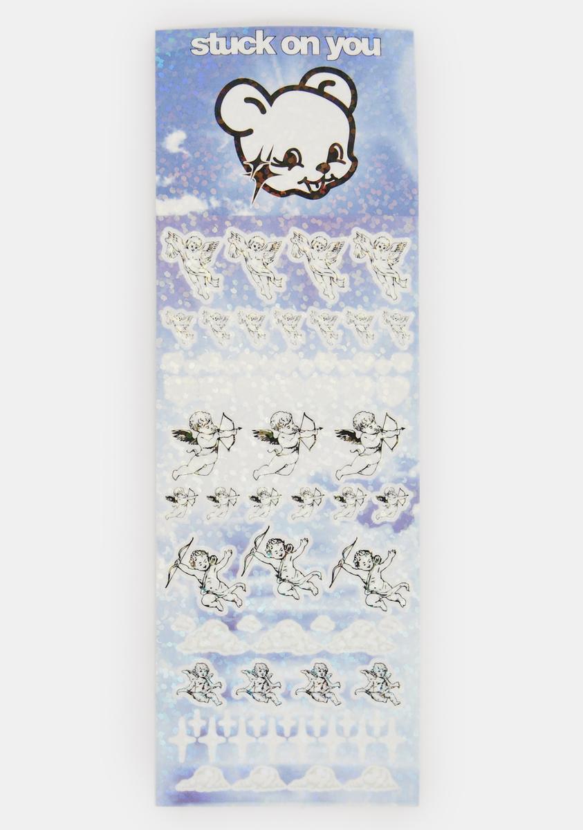 STUCK ON YOU STUDIOS Glitter Cherub Eye Body Stickers - Blue – Dolls Kill
