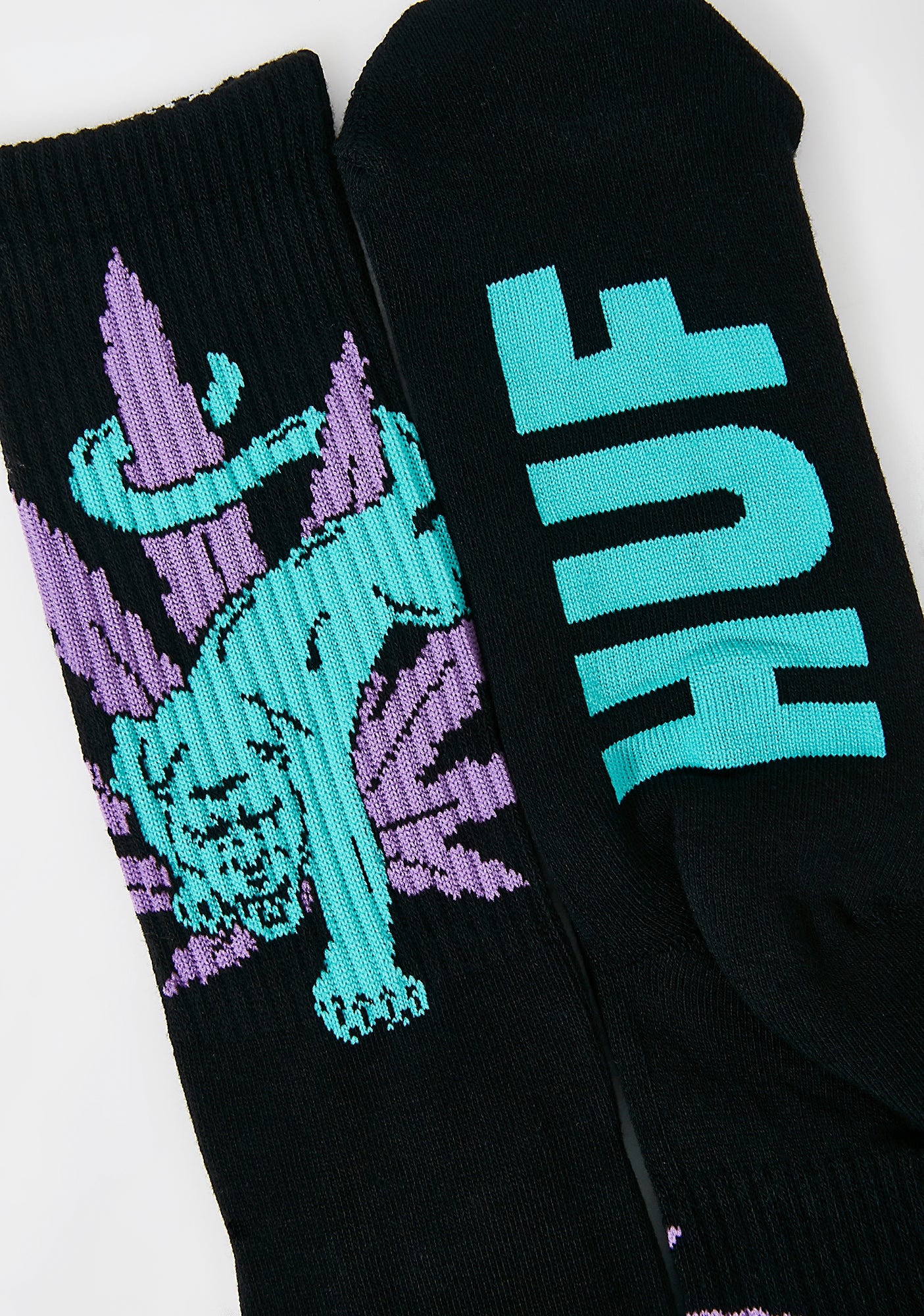 Blacklight Panther Socks – Dolls Kill