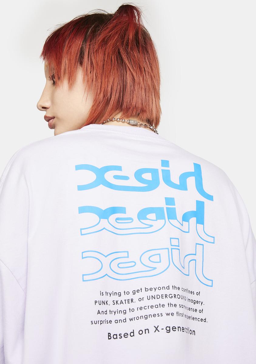 X Girl Graphic Mission Statement Long Sleeve Tee – Dolls Kill