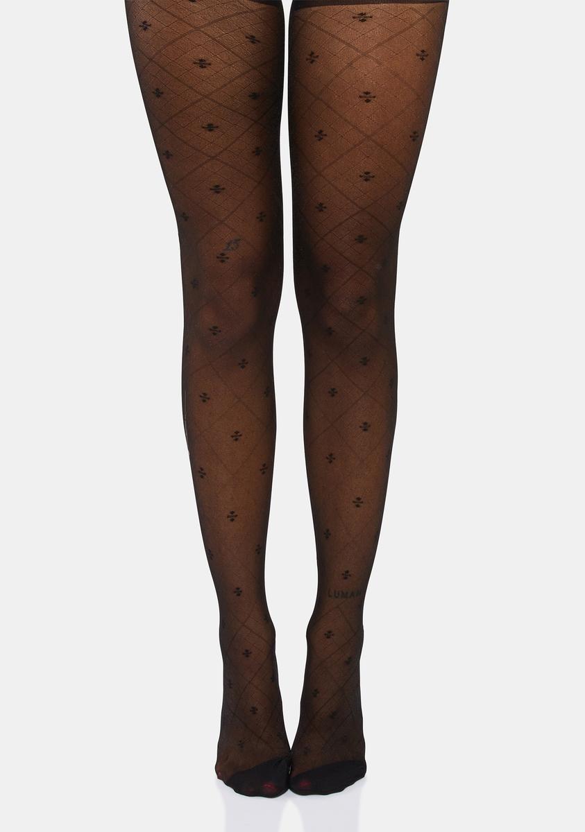 Sheer Criss Cross Tights - Black – Dolls Kill