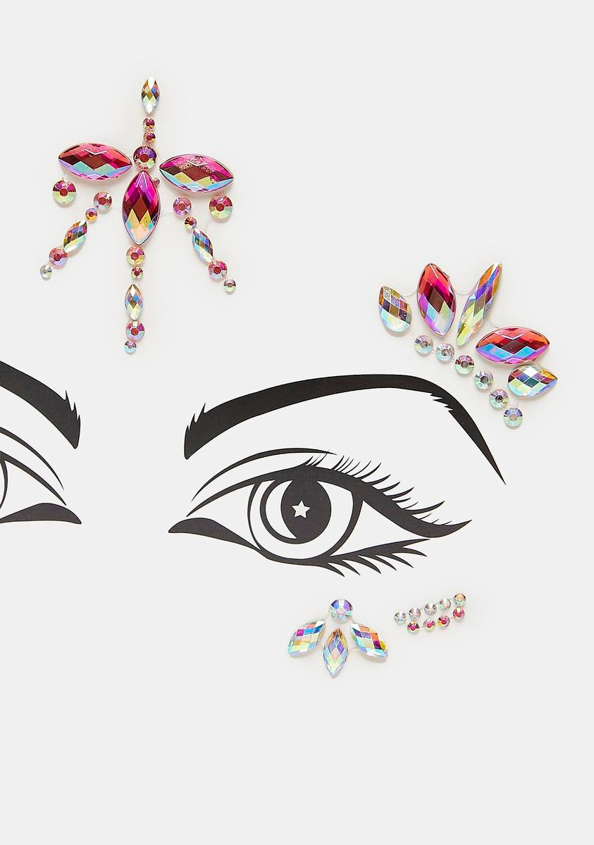 Lunautics Face Jewel Set - Pink – Dolls Kill