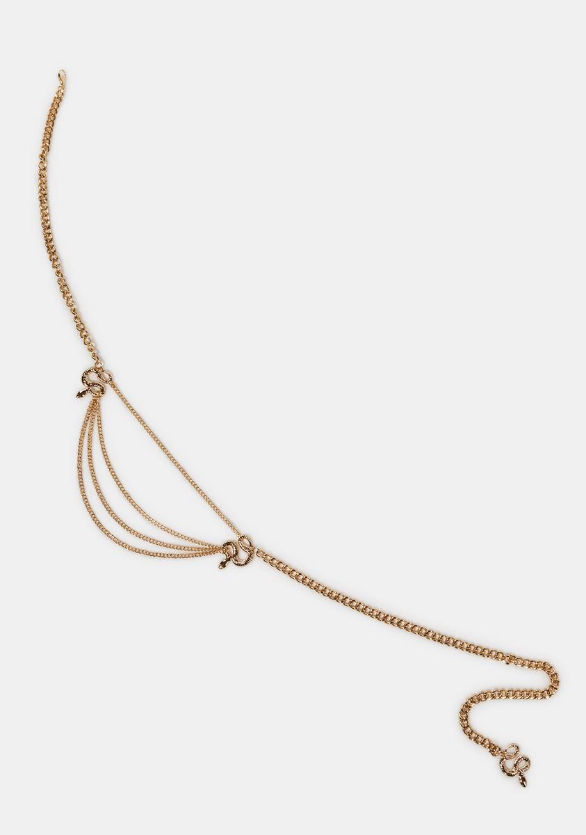 Snake Waist Chain Belt - Gold – Dolls Kill