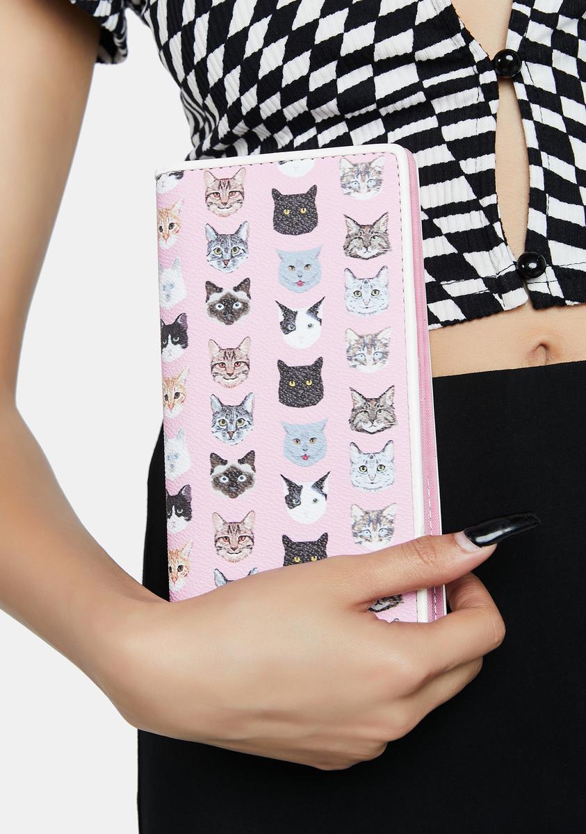 Cat Print Wallet - Pink – Dolls Kill