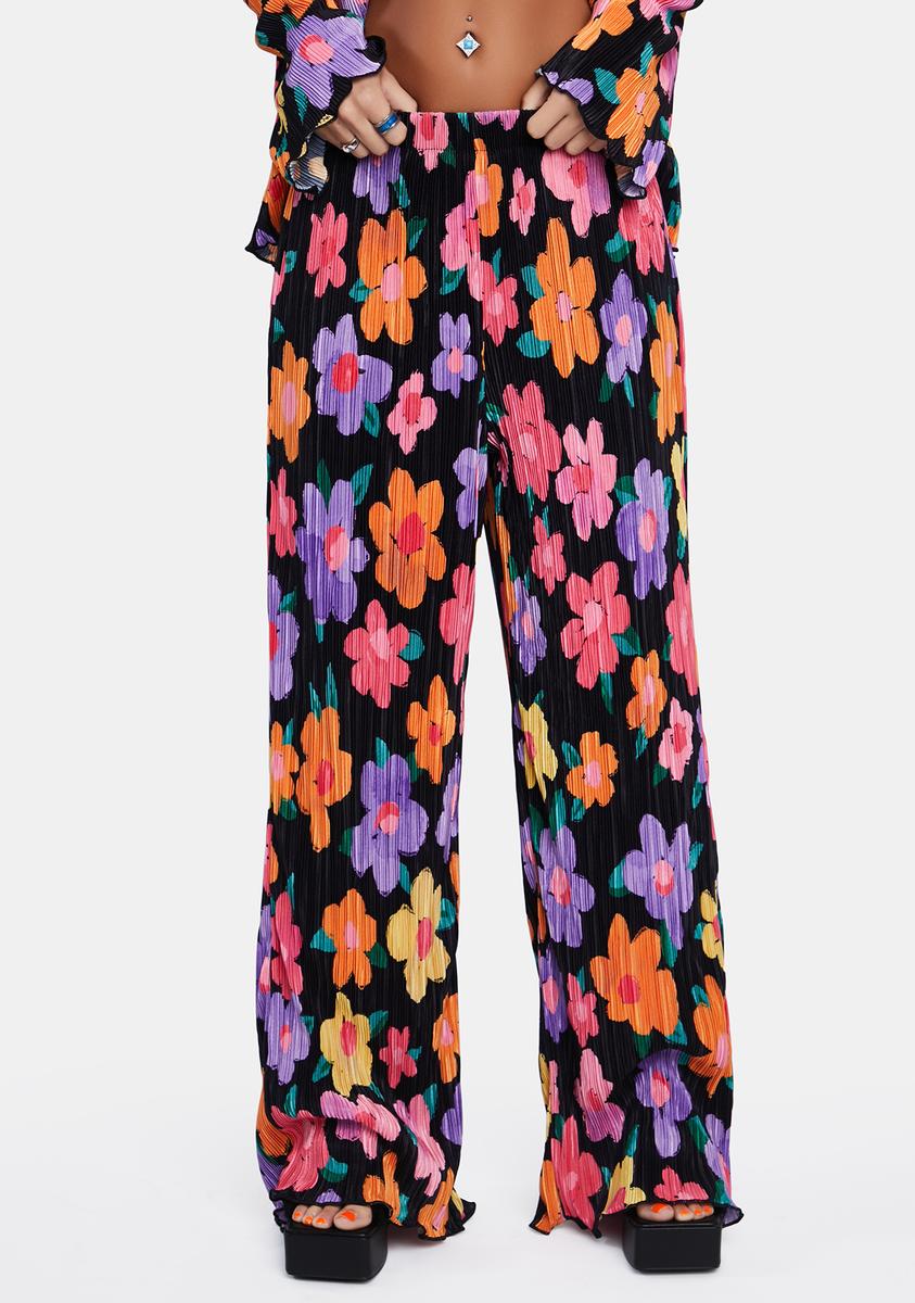 Peppermayo Wide Leg Floral Pants - Multi – Dolls Kill