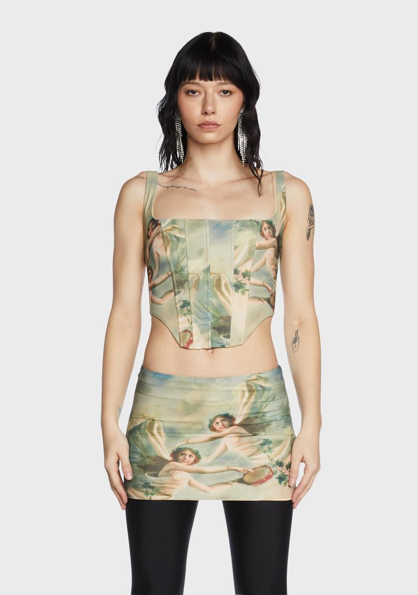 Edikted Angel Corset Top – Dolls Kill