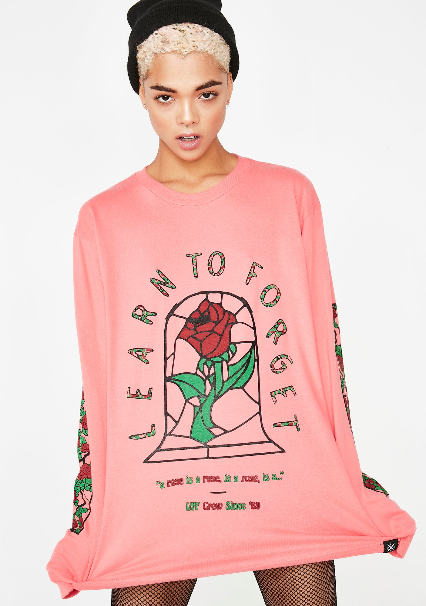 Stained Roses Long Sleeve Tee – Dolls Kill