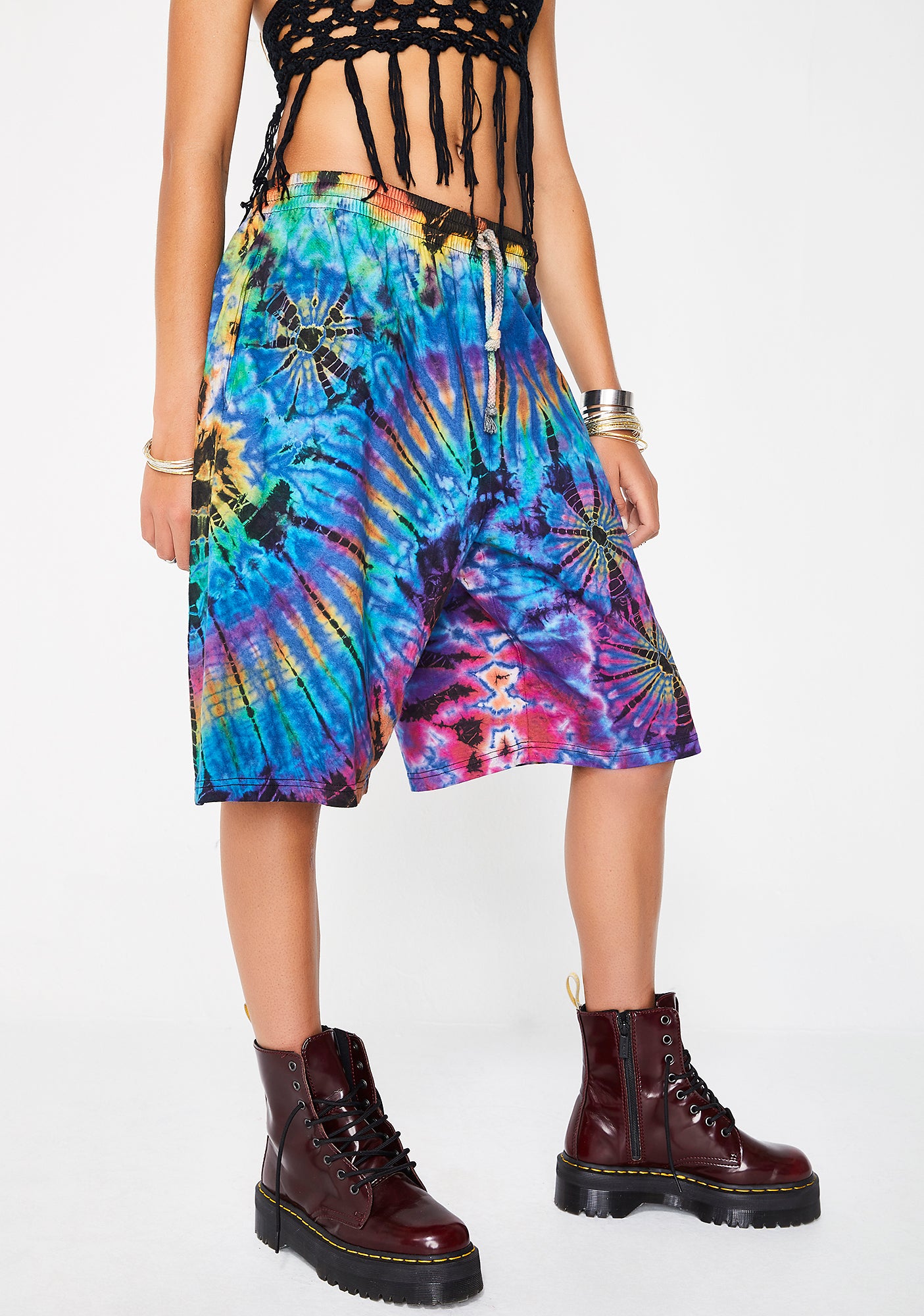 Mellow Vibes Tie Dye Shorts – Dolls Kill