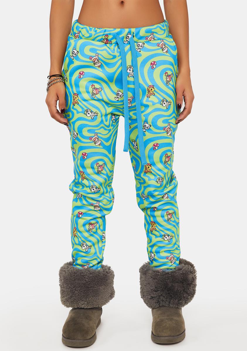 Tokidoki Characters Trippy Swirl Print Joggers - Multi – Dolls Kill