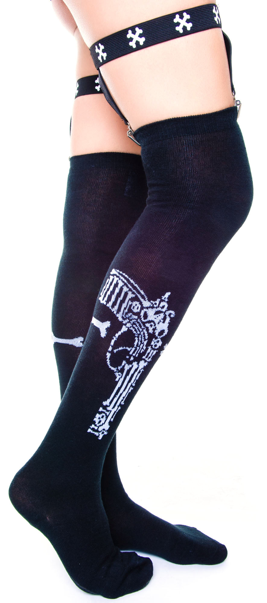 Bone Gun Garter Socks – Dolls Kill