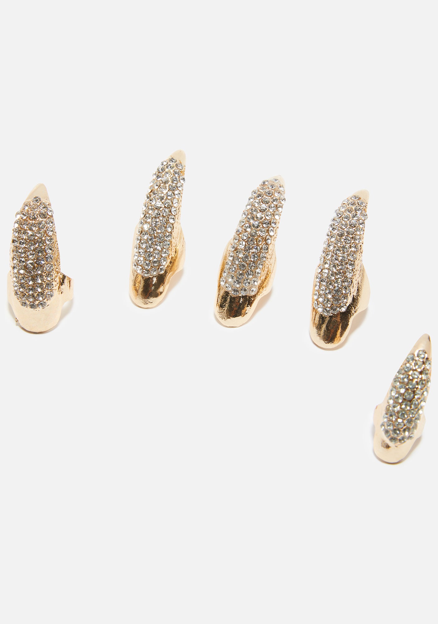 Scratch 'Em Rhinestone Rings – Dolls Kill