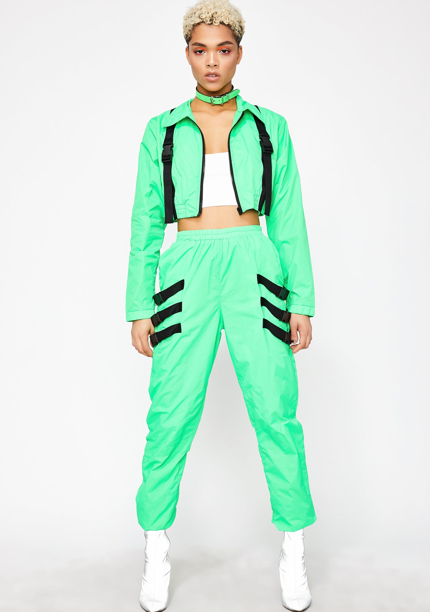 Buckled Neon Tracksuit – Dolls Kill