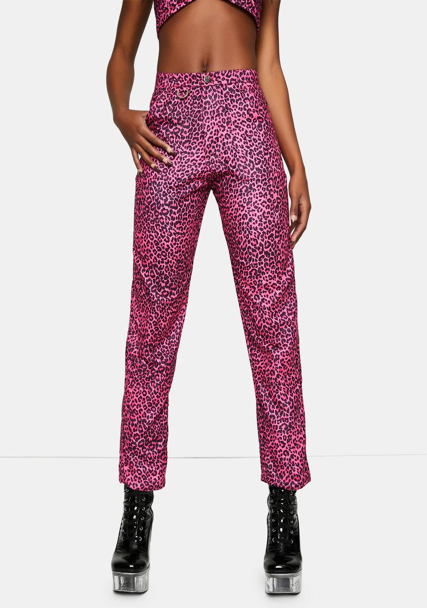 Cute Mistake Tough Love Leopard Pants – Dolls Kill