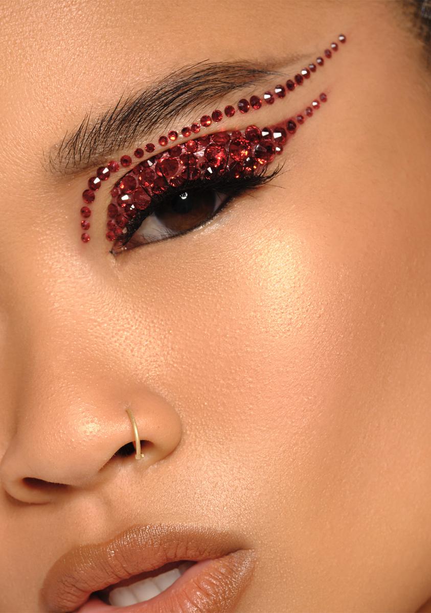 Get Stonned Glass Rhinestone 6-Pack Set - Holographic/Silver – Dolls Kill