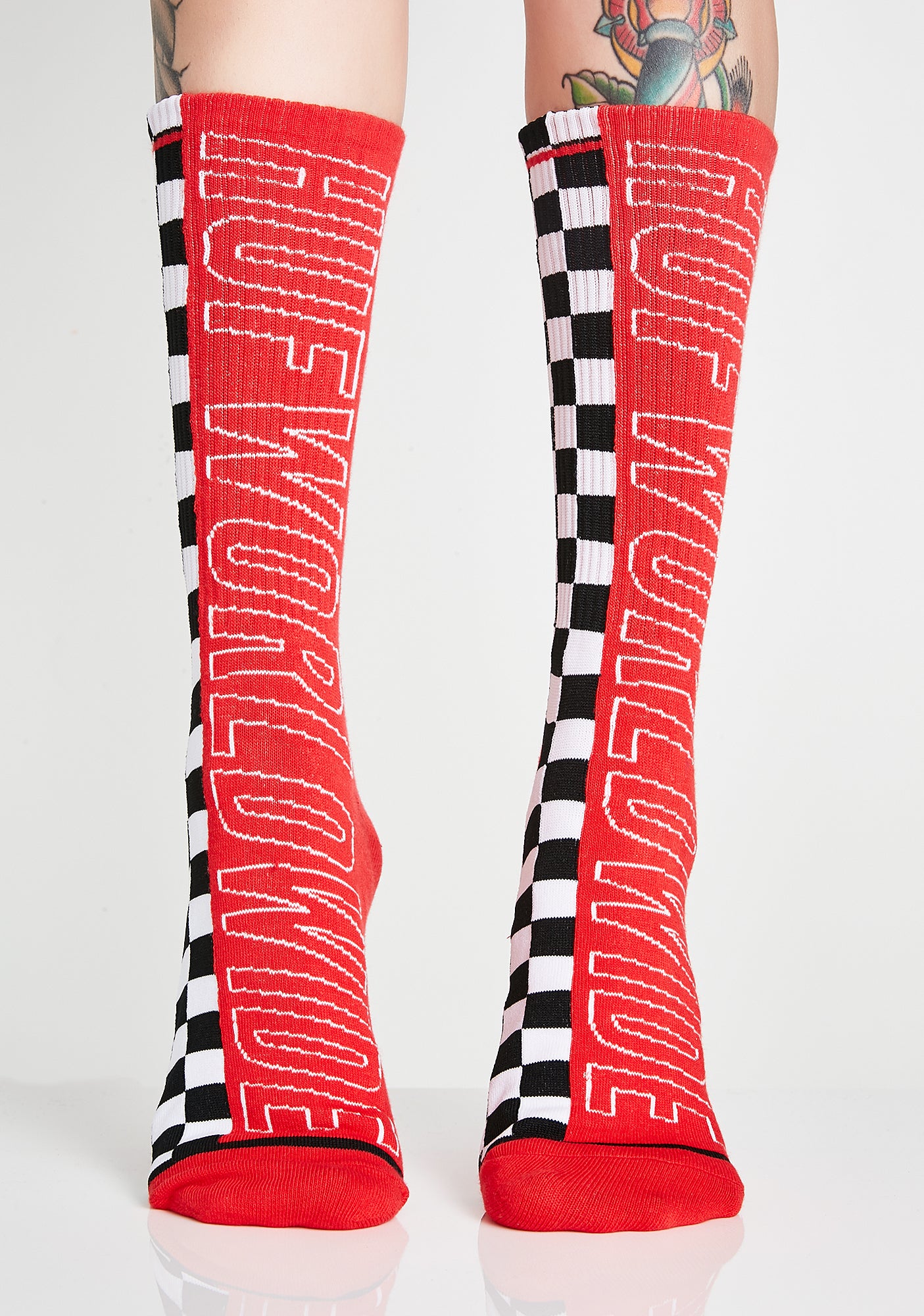 Grand Prix Crew Socks – Dolls Kill