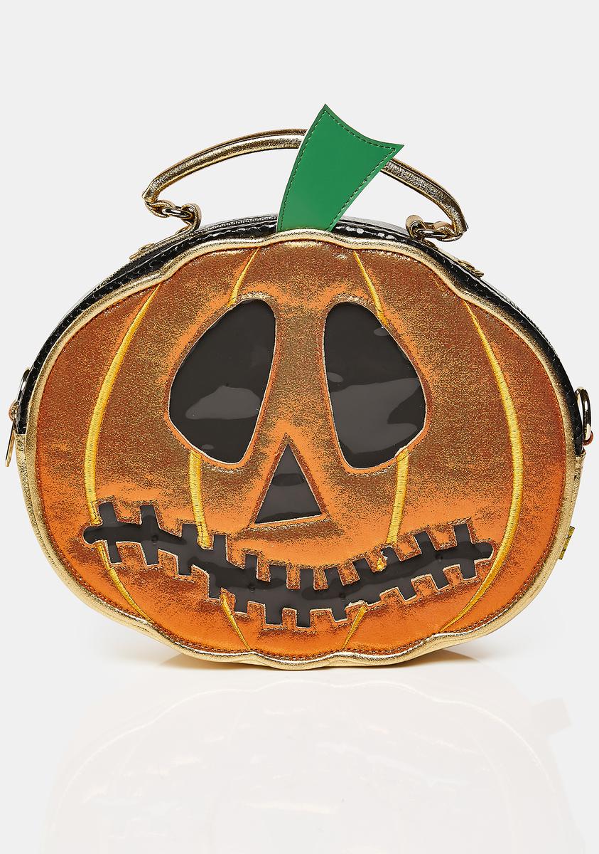 Irregular Choice Jack O Lantern Pumpkin Halloween Backpack - Orange ...