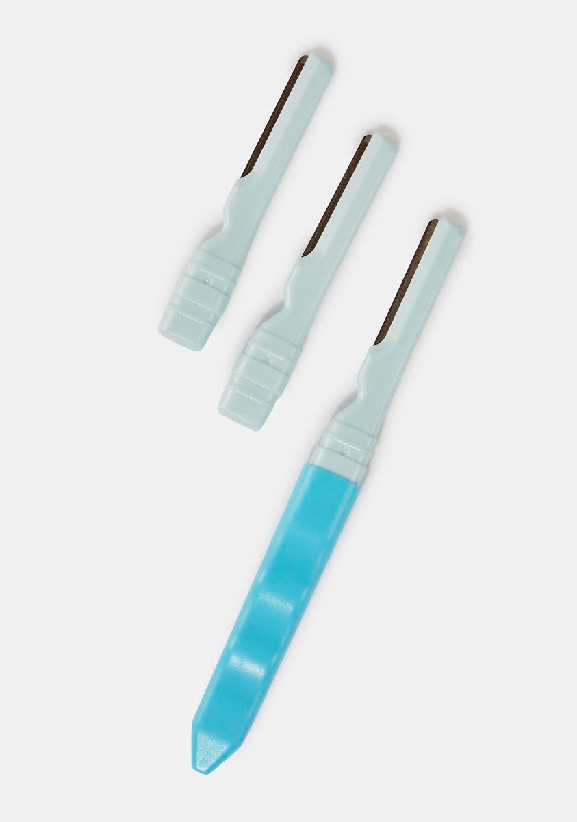 Dewy Hours Skin Dermaplaning Razor Set - Blue – Dolls Kill