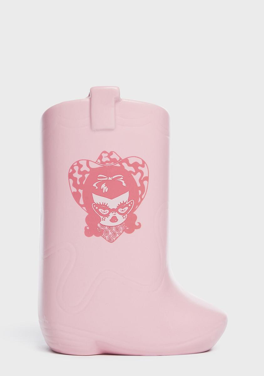 Valfre Cowboy Boot Vase - Pink – Dolls Kill