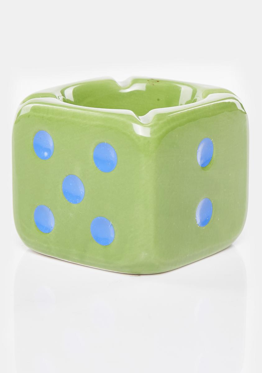 Dice Ashtray - Green – Dolls Kill