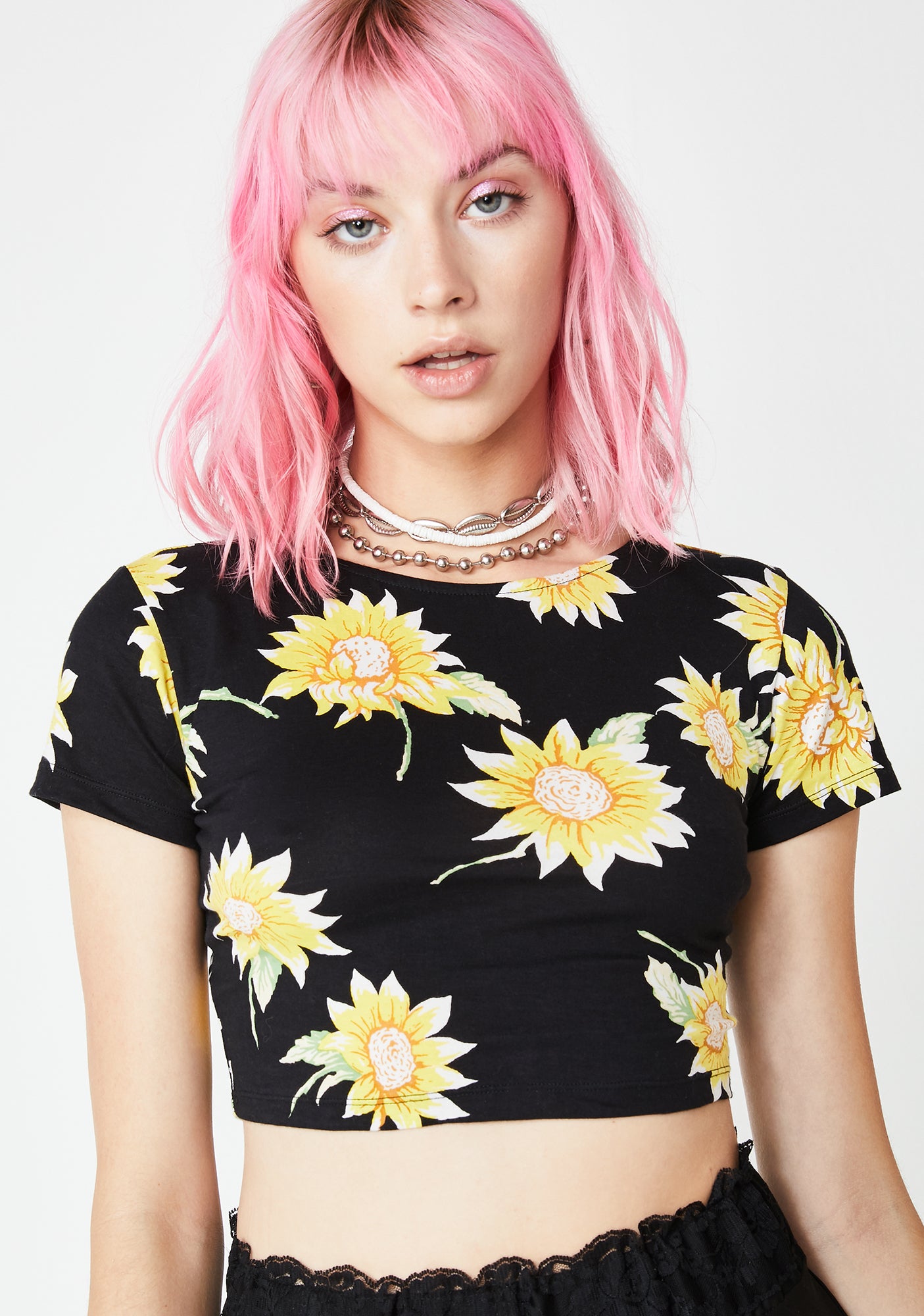 Sunflower Tindy Crop Top – Dolls Kill