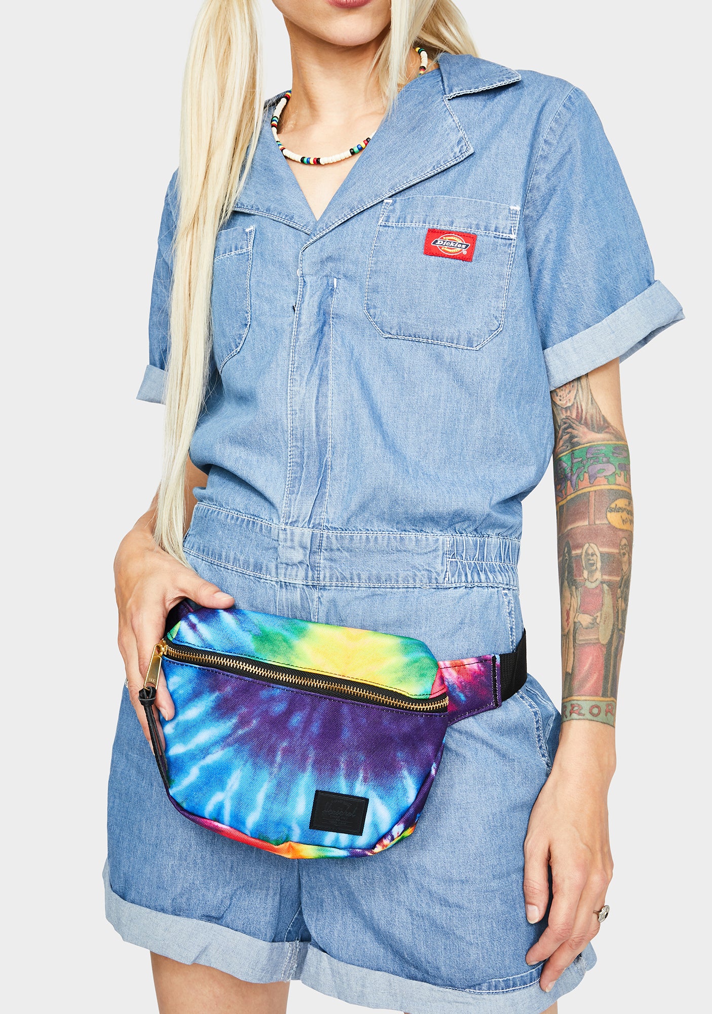 Rainbow Tie Dye Hipsack – Dolls Kill