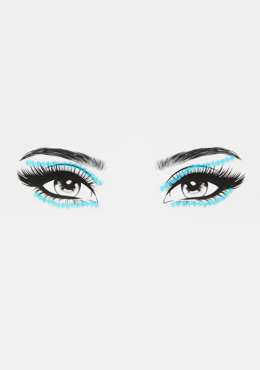 Framing Eye Jewels - Turquoise – Dolls Kill