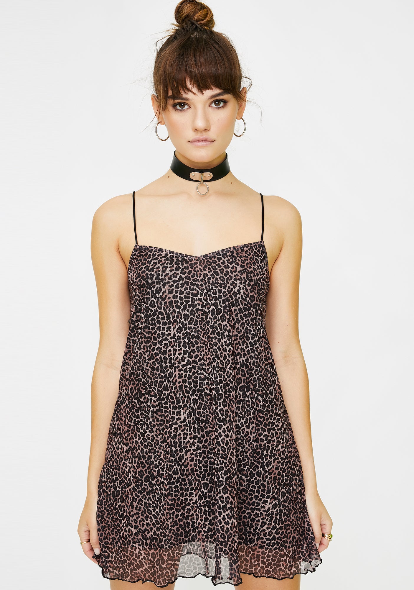 Leopard Sanita Babydoll Dress – Dolls Kill