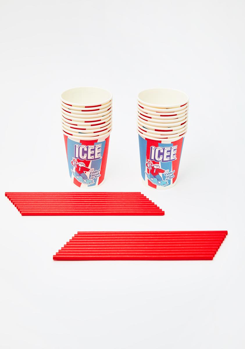 Icee Mini Paper Cups & Straws – Dolls Kill