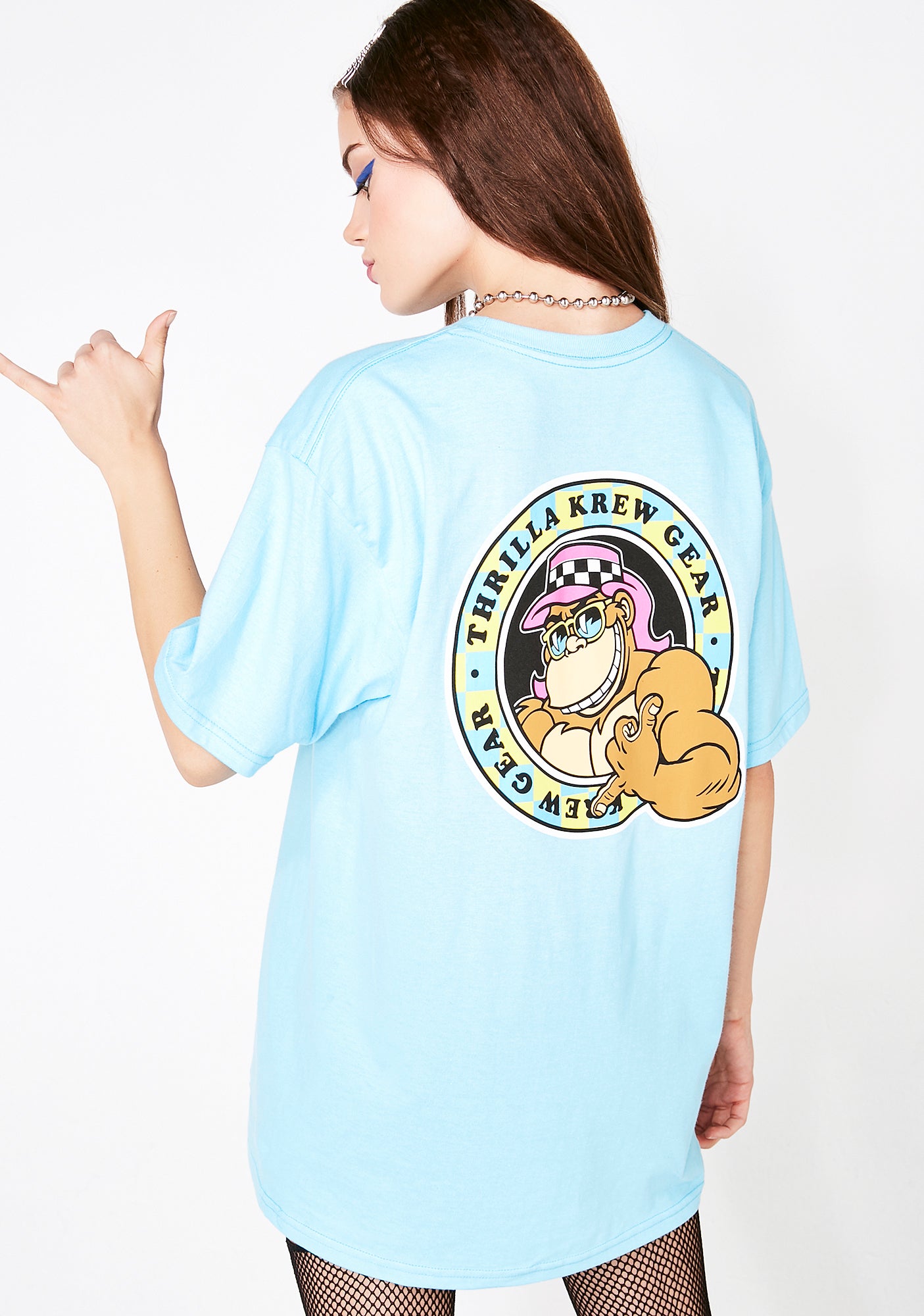 Thrilla Gorilla Checker Shaka Tee – Dolls Kill