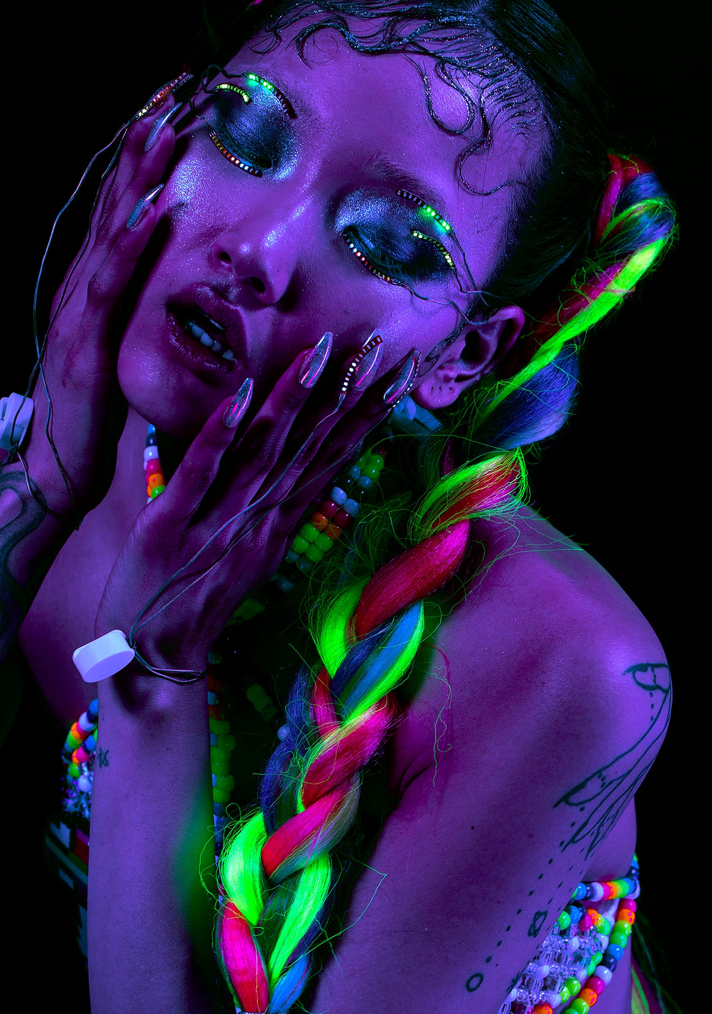 Neon Pink Add In Hair Extensions – Dolls Kill