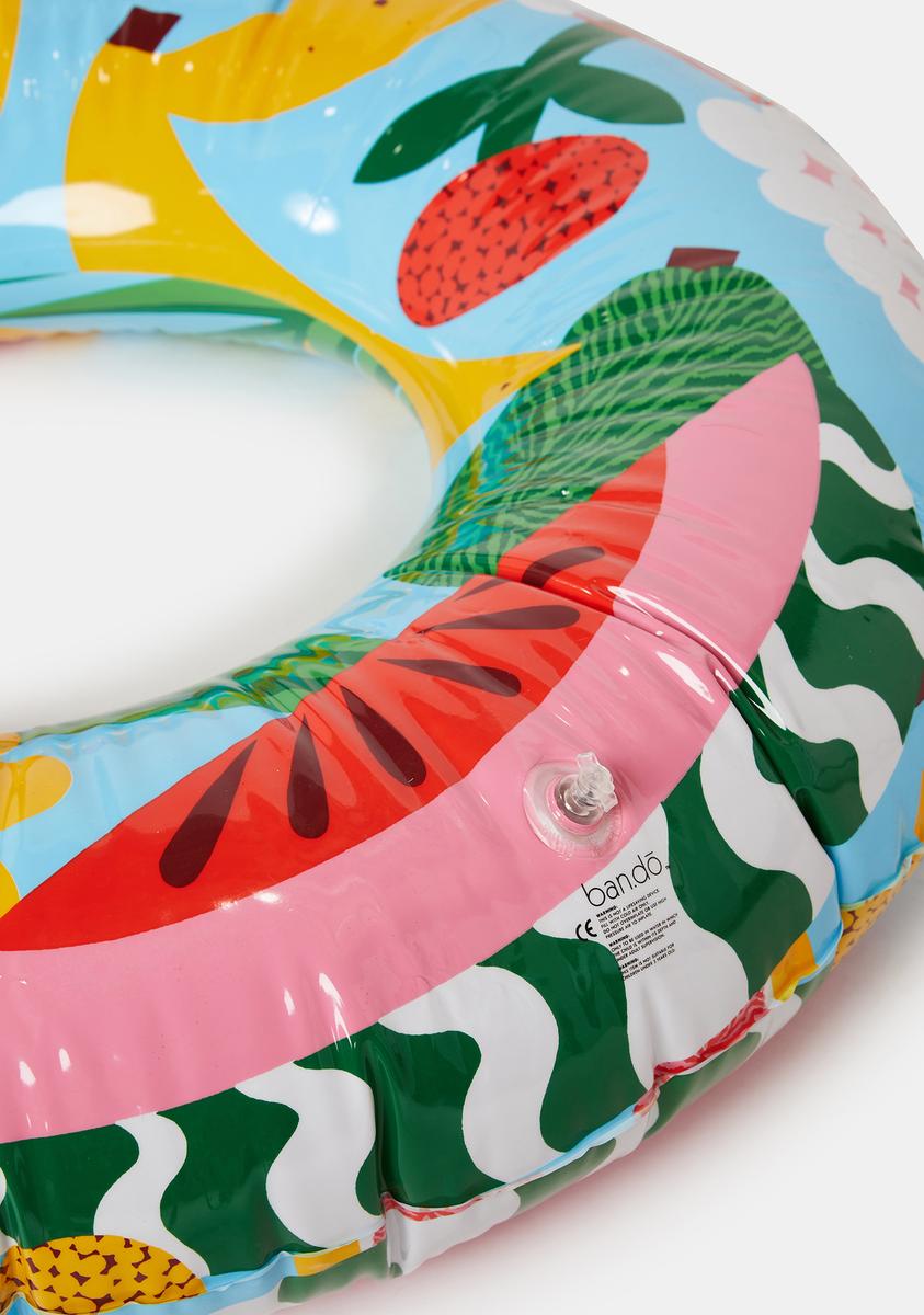 ban.do Float On! Giant Vinyl Fruity Innertube - Pink – Dolls Kill