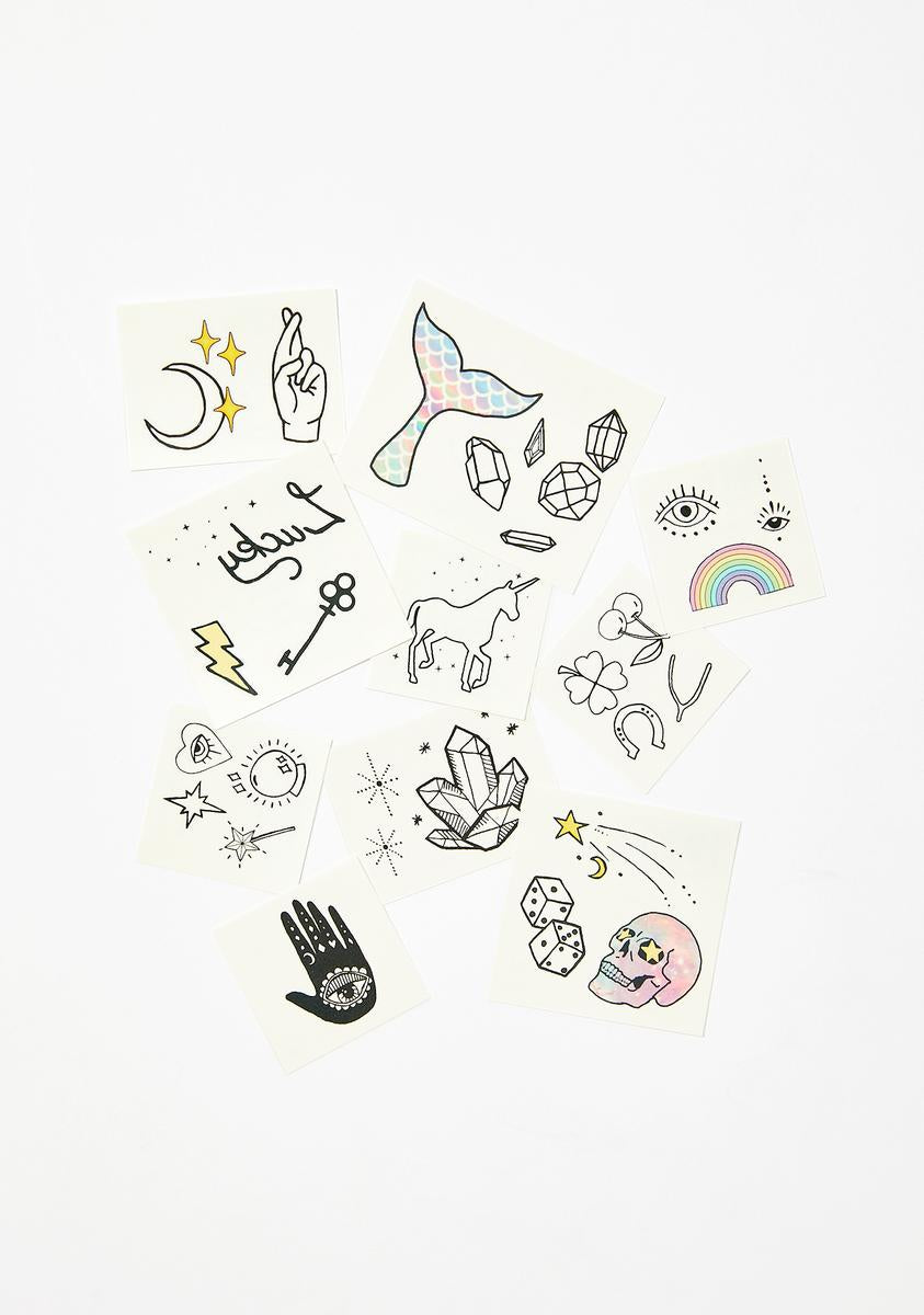 INKED by Dani Luck N' Magic Temporary Tattoo Pack – Dolls Kill