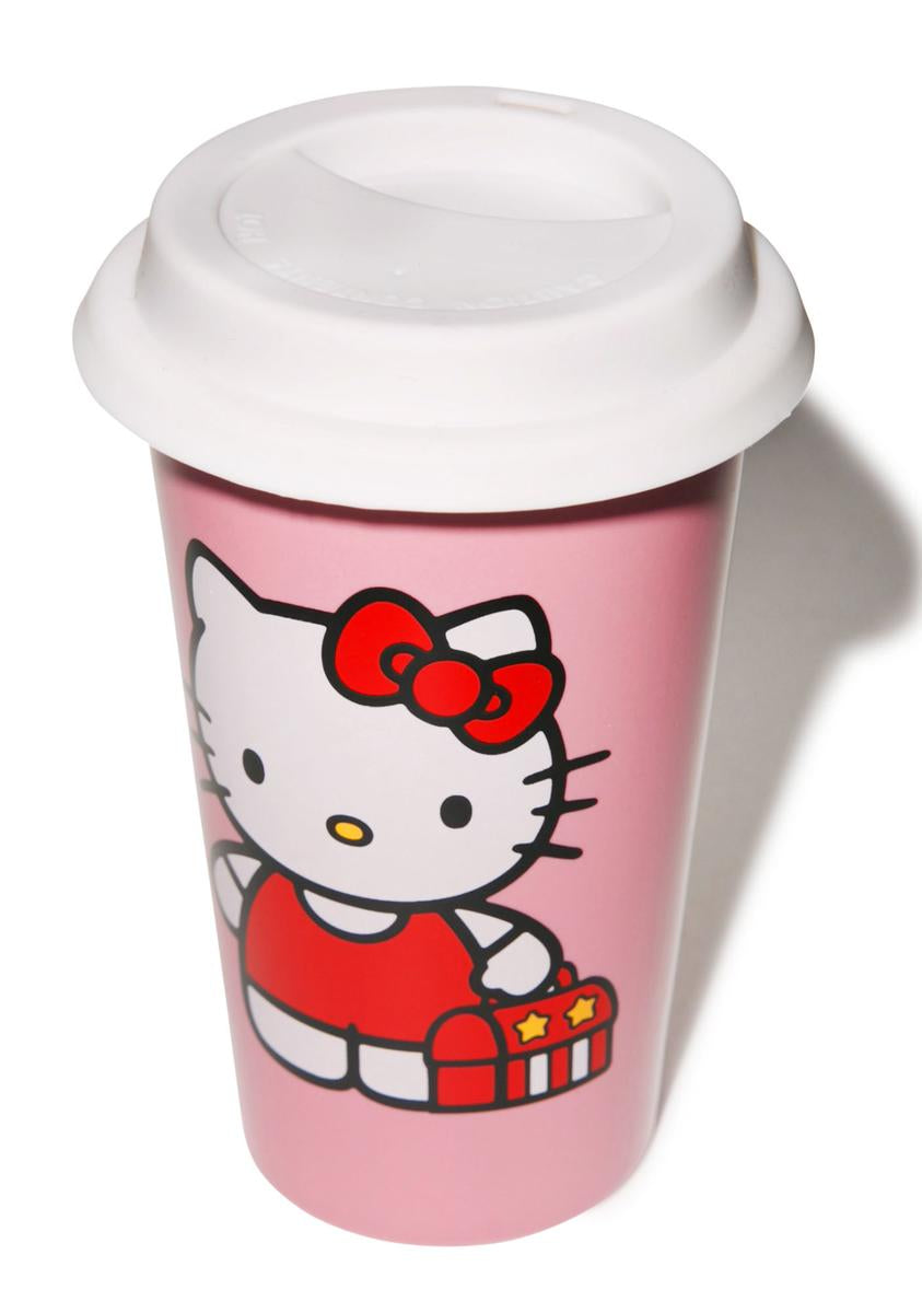 Hello Kitty Ceramic Travel Mug – Dolls Kill