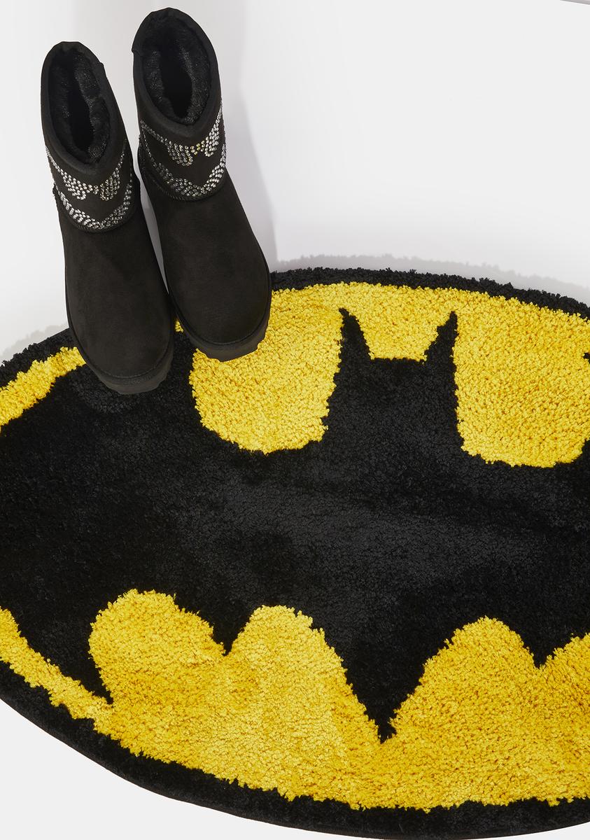 Dolls Kill x DC Comics Batman Logo Bedroom Rug - Multi
