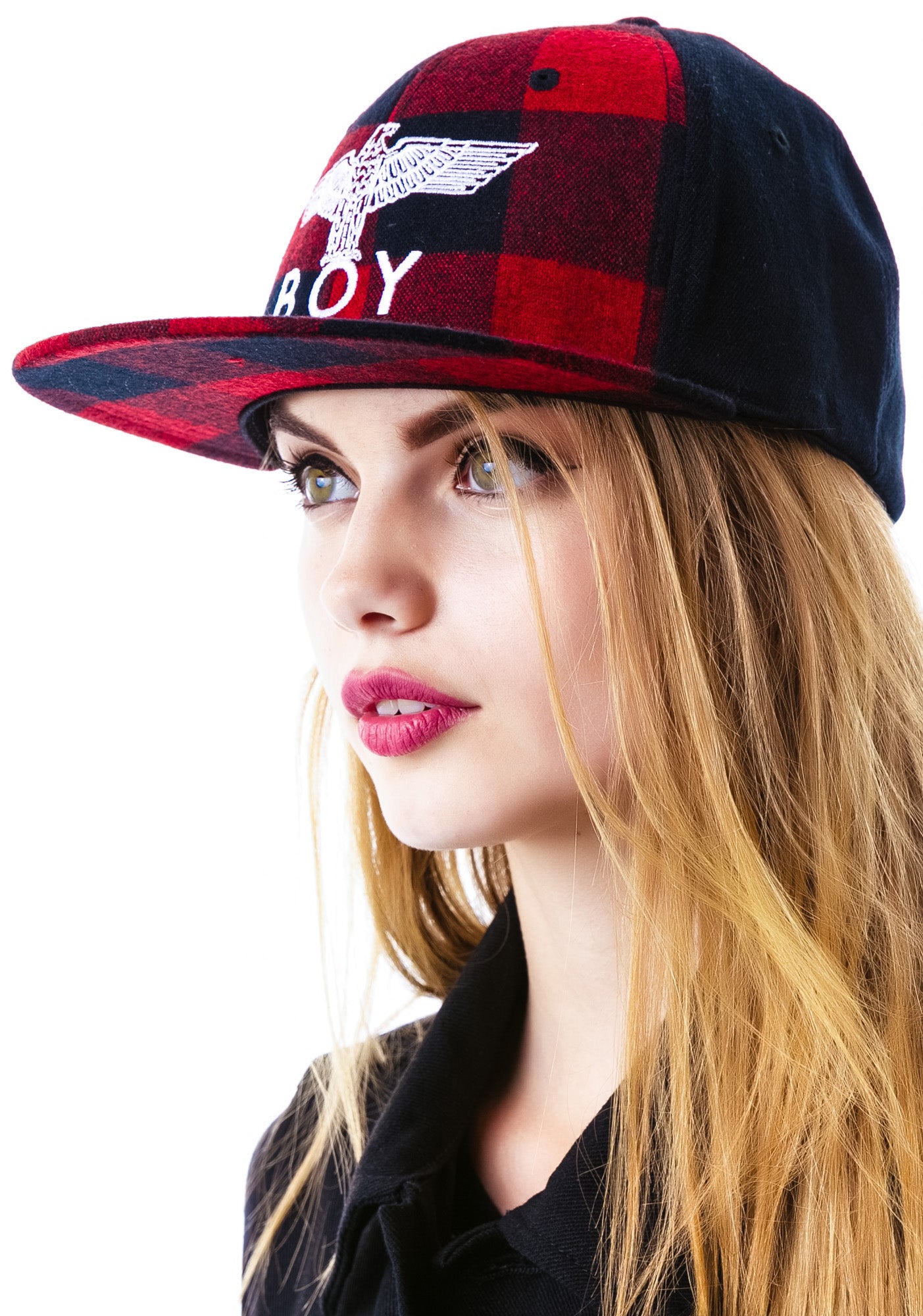 BOY Plaid Cap – Dolls Kill