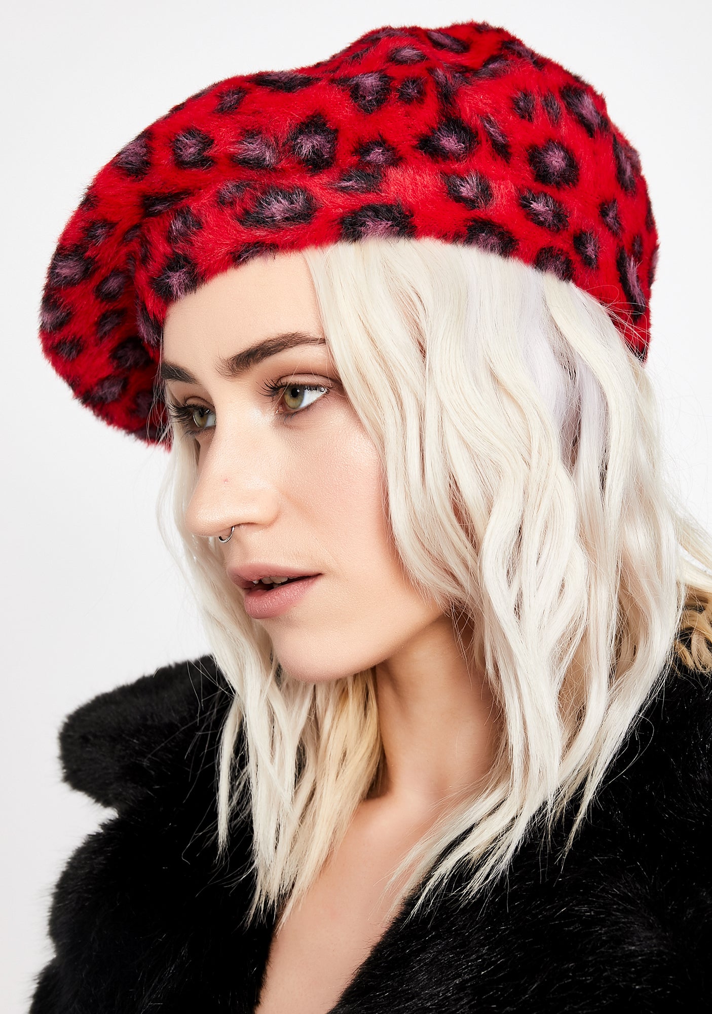 Hot Feral Fashionista Leopard Beret – Dolls Kill