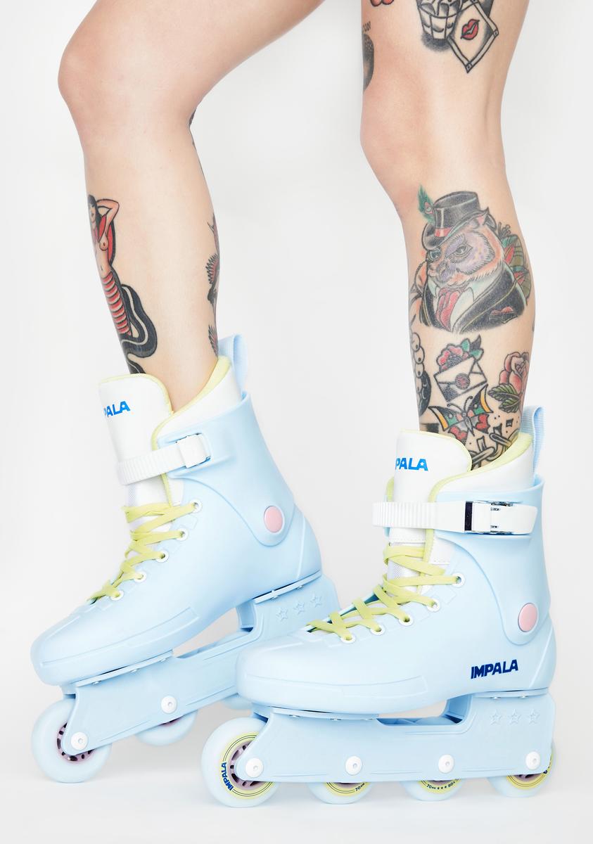 Impala Rollerskates Sky Blue Inline Skates – Dolls Kill