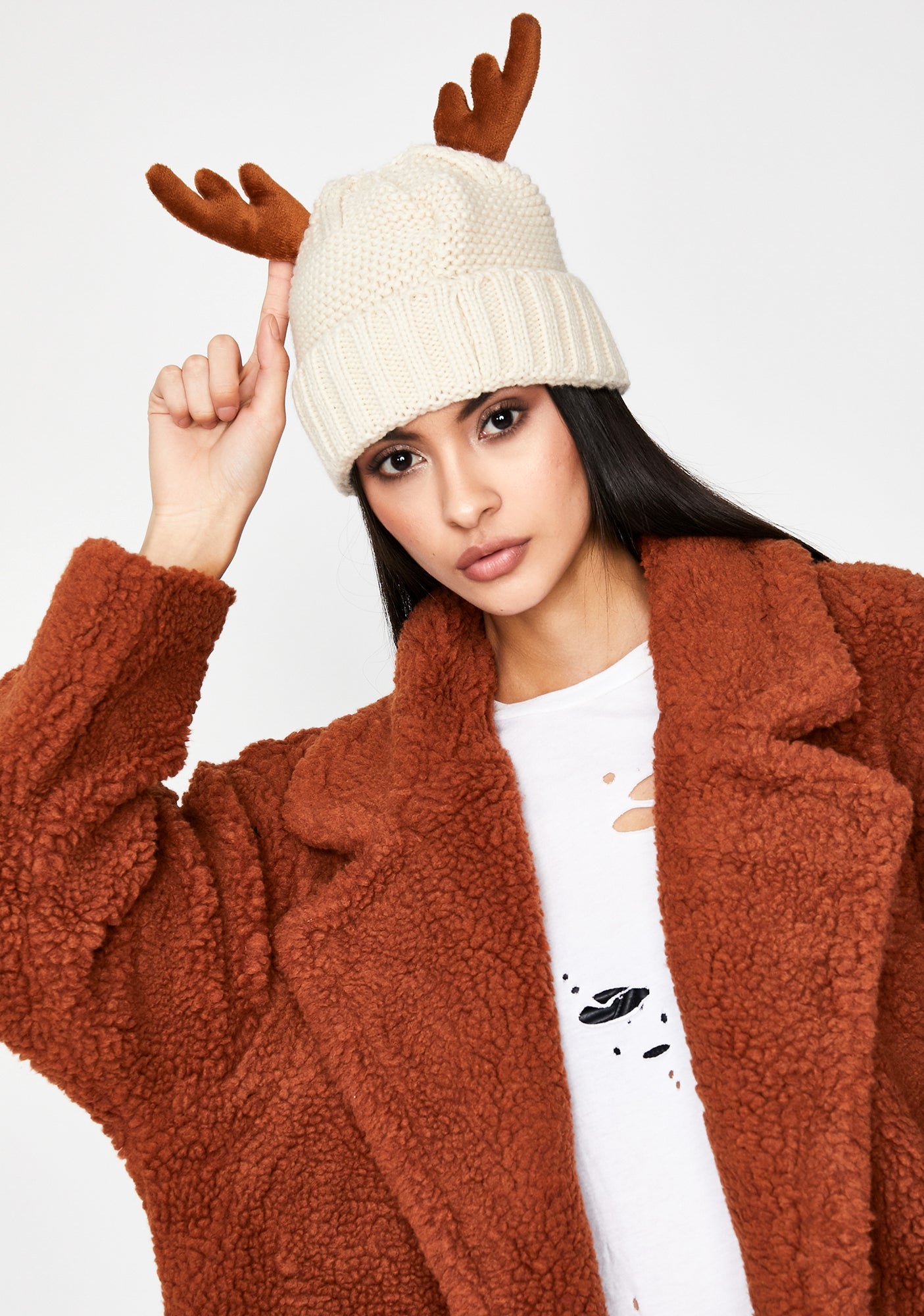 North Pole Reindeer Beanie – Dolls Kill